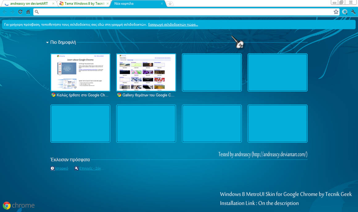 Win 8 MetroUI skin for Chrome by andreascy on DeviantArt Win 8 MetroUI skin for Chrome by andreascy on DeviantArt