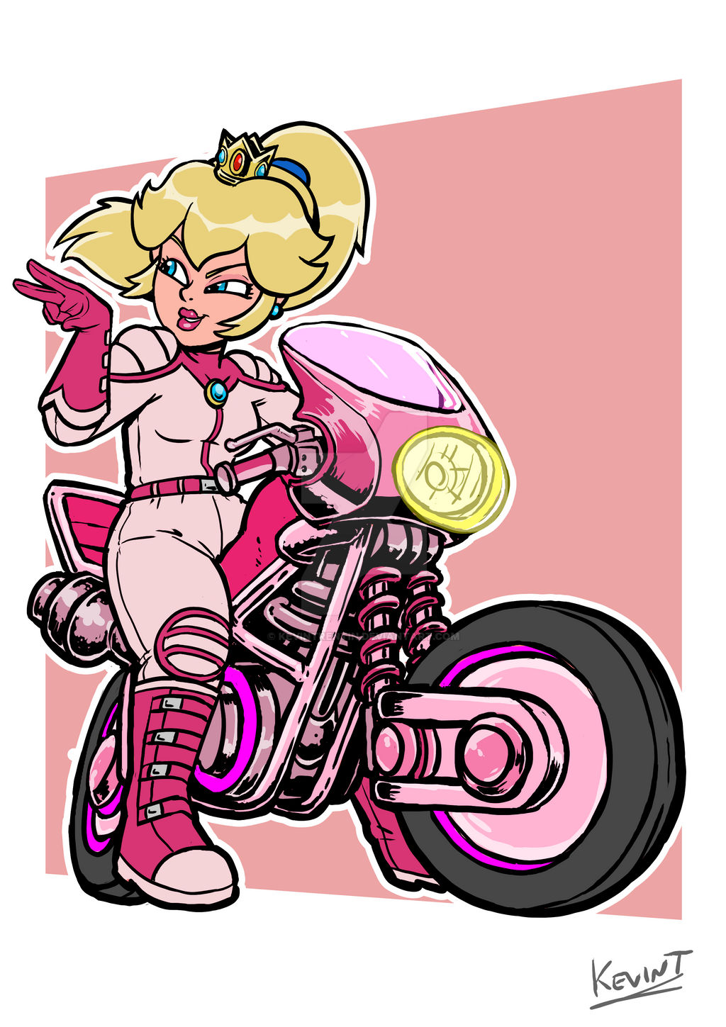 Biker Peach By Kevintrentin On Deviantart