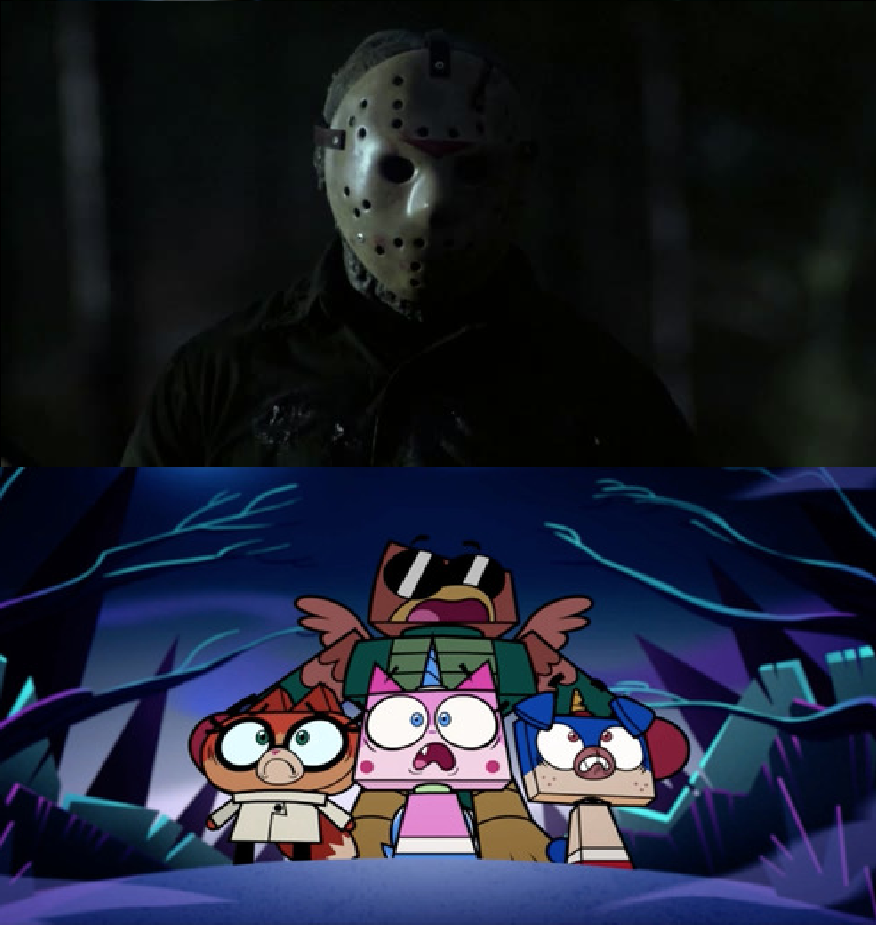 Unikitty And Friends Scared By Jason Voorhees By Brandonale On Deviantart