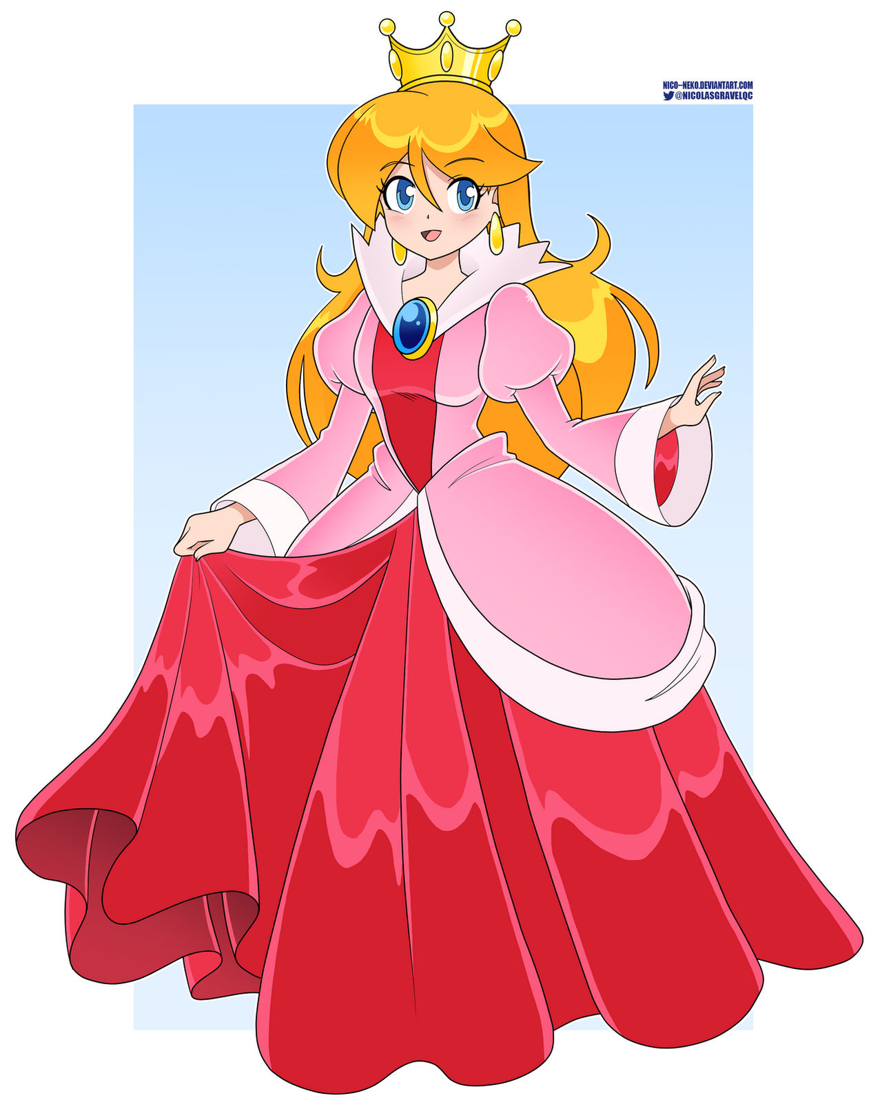 Princess Peach Concept Art By Nico Neko On Deviantart