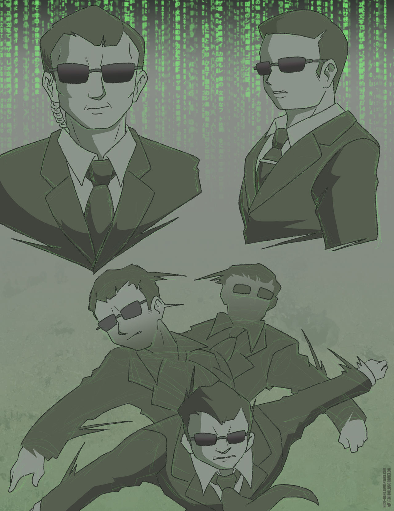 The Matrix Sketches Of Agents By Nico Neko On Deviantart