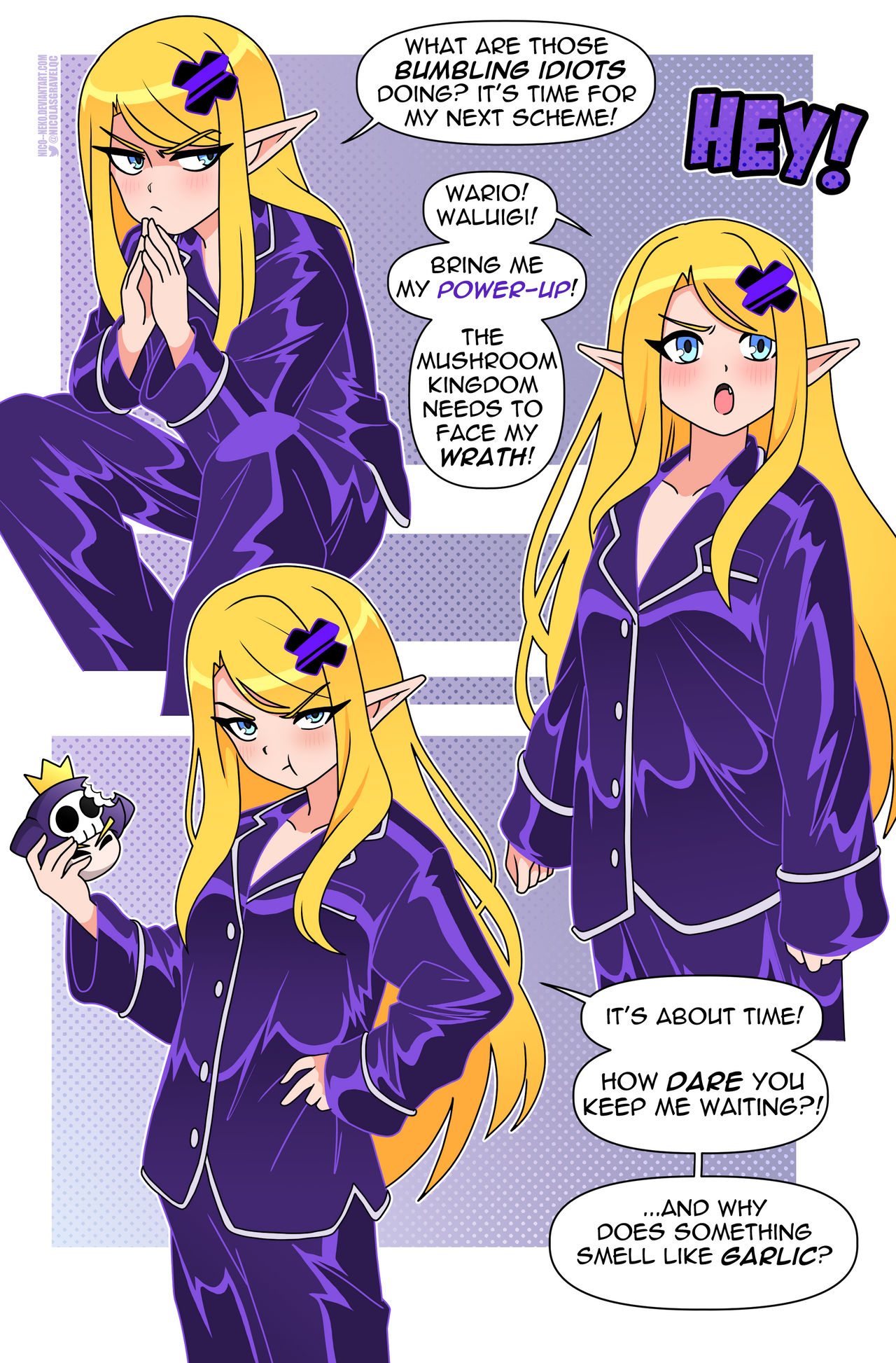 Wapeach Late Night Scheming 1 Of 2 By Nico Neko On Deviantart
