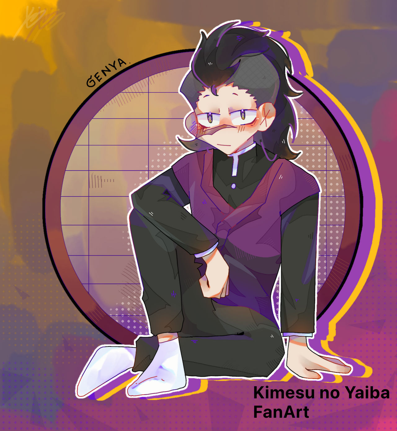 Kny Genya By Gobyim On Deviantart