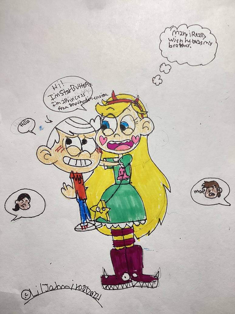 Lincoln Meets Star Butterfly Version 2 By Liljahmir08 On Deviantart