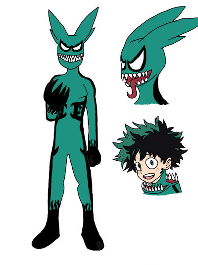 Izuku Midoriyadeku With A Symbiote By Kujarojotu On Deviantart