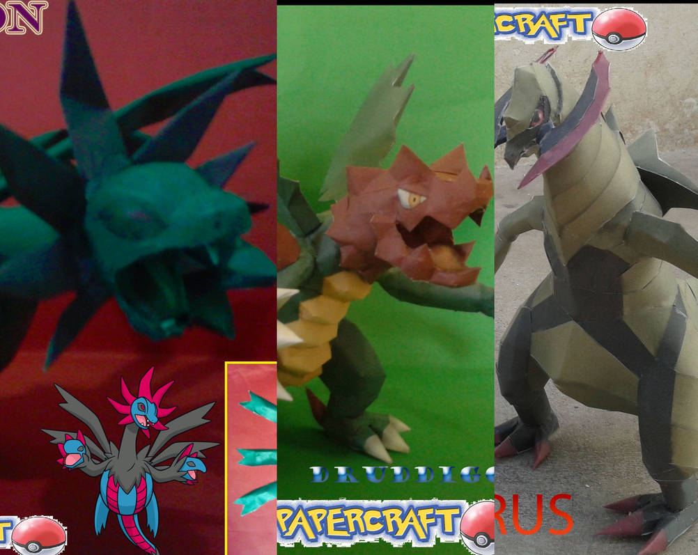 Unova Dragons Papercraft By Javierini On Deviantart