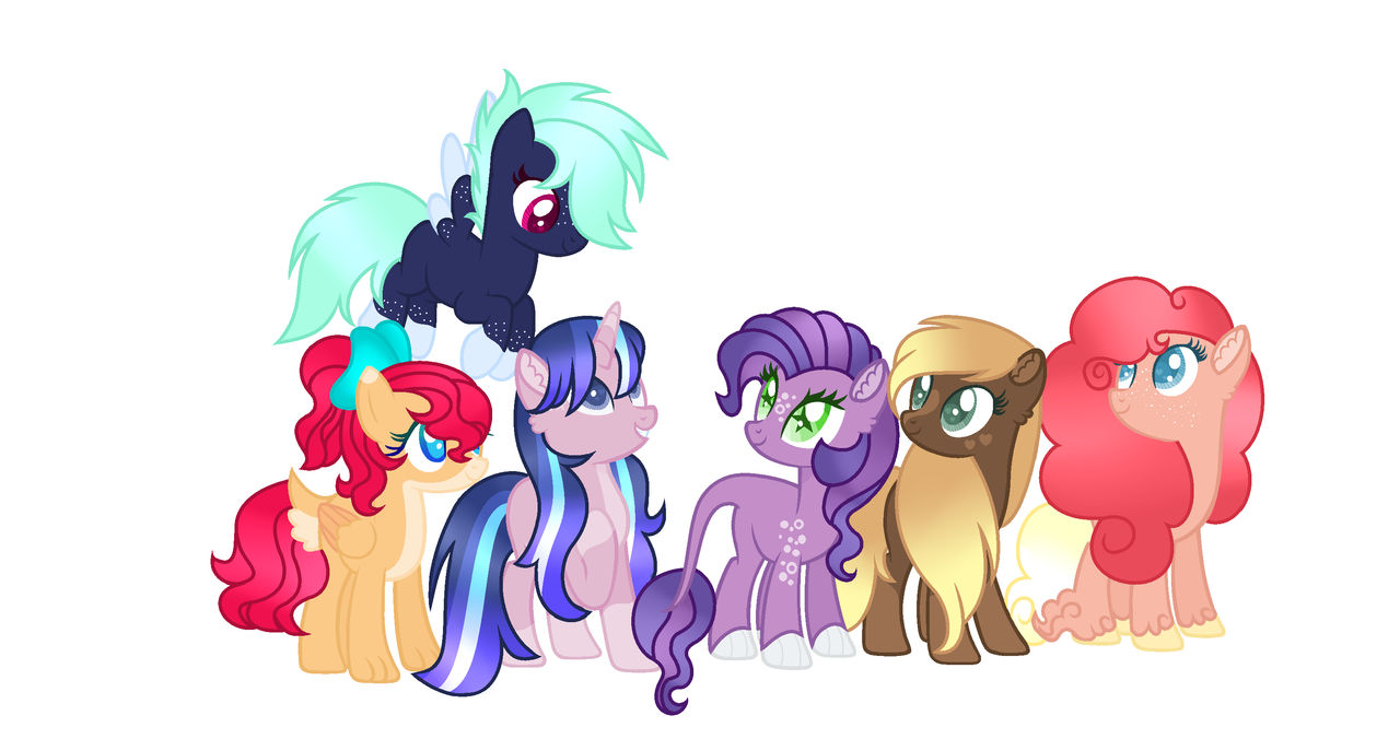 Mlp Mane 6 Adopts :3 OTA by Lilywolfpie on DeviantArt Mlp Mane 6 Adopts :3 OTA by Lilywolfpie on DeviantArt