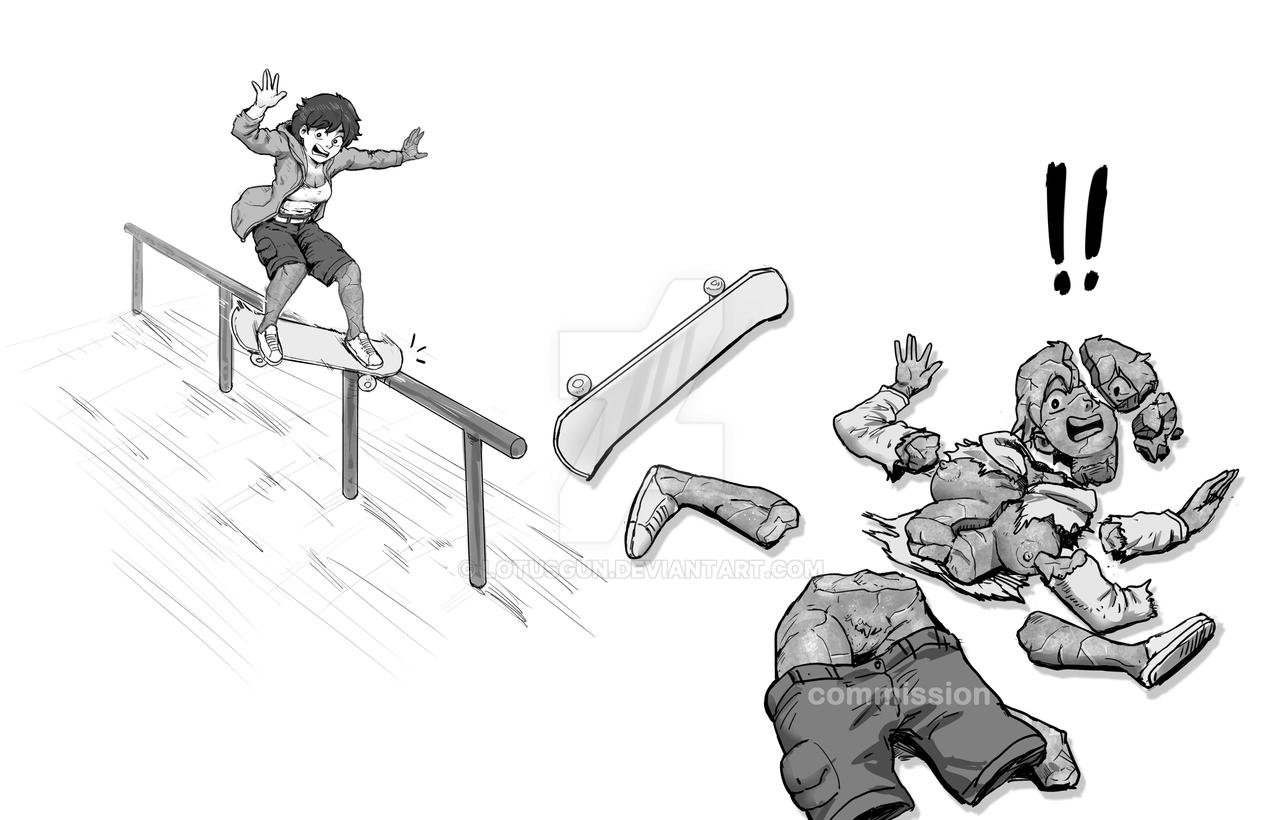 Skater Girl Commission By Lotusgun On Deviantart