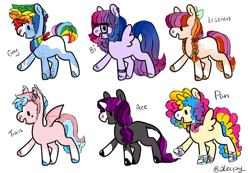 MLP Pride Month Adopts (CLOSED) by strawberrysharkie on DeviantArt MLP Pride Month Adopts (CLOSED) by strawberrysharkie on DeviantArt