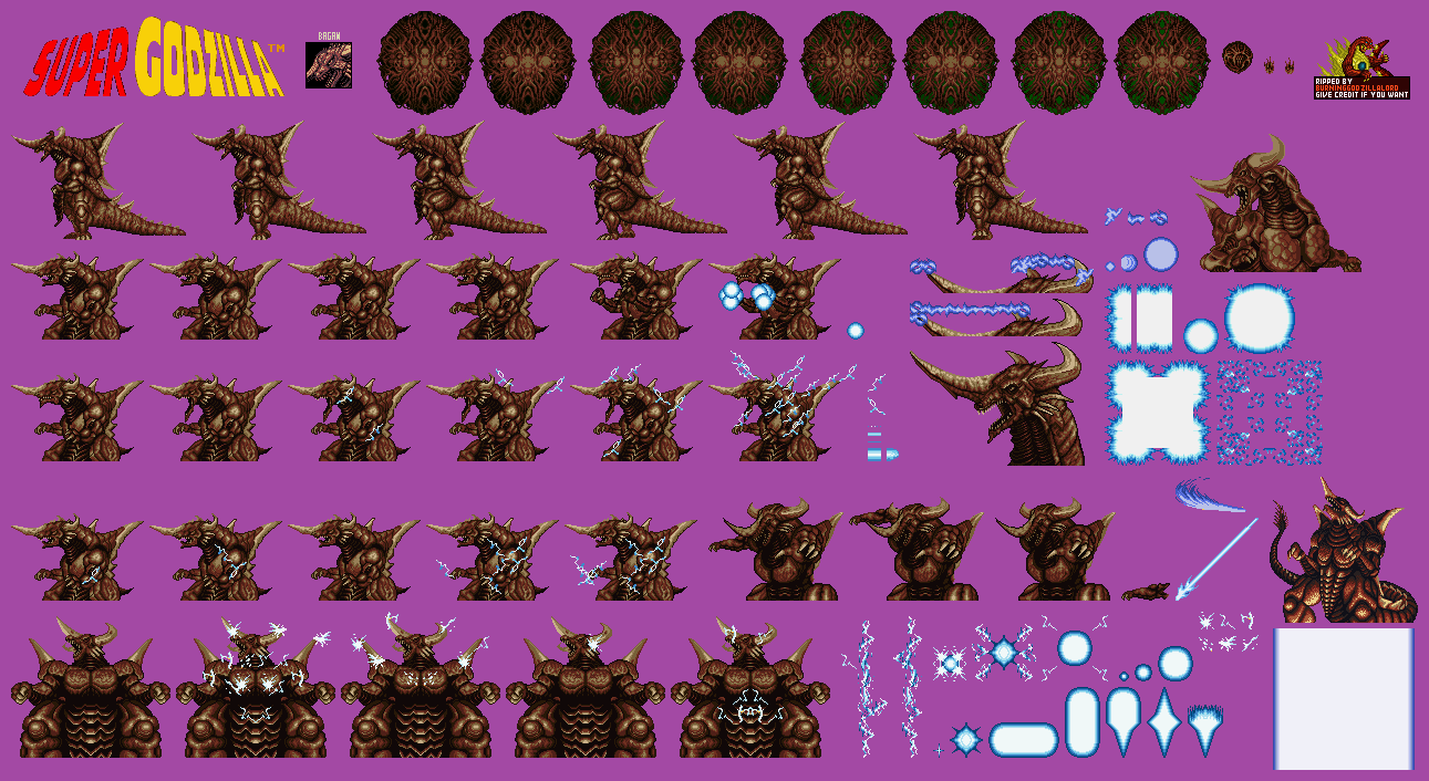 Bagan Sprite Sheet (Super Godzilla) by Burninggodzillalord on DeviantArt Bagan Sprite Sheet (Super Godzilla) by Burninggodzillalord on DeviantArt