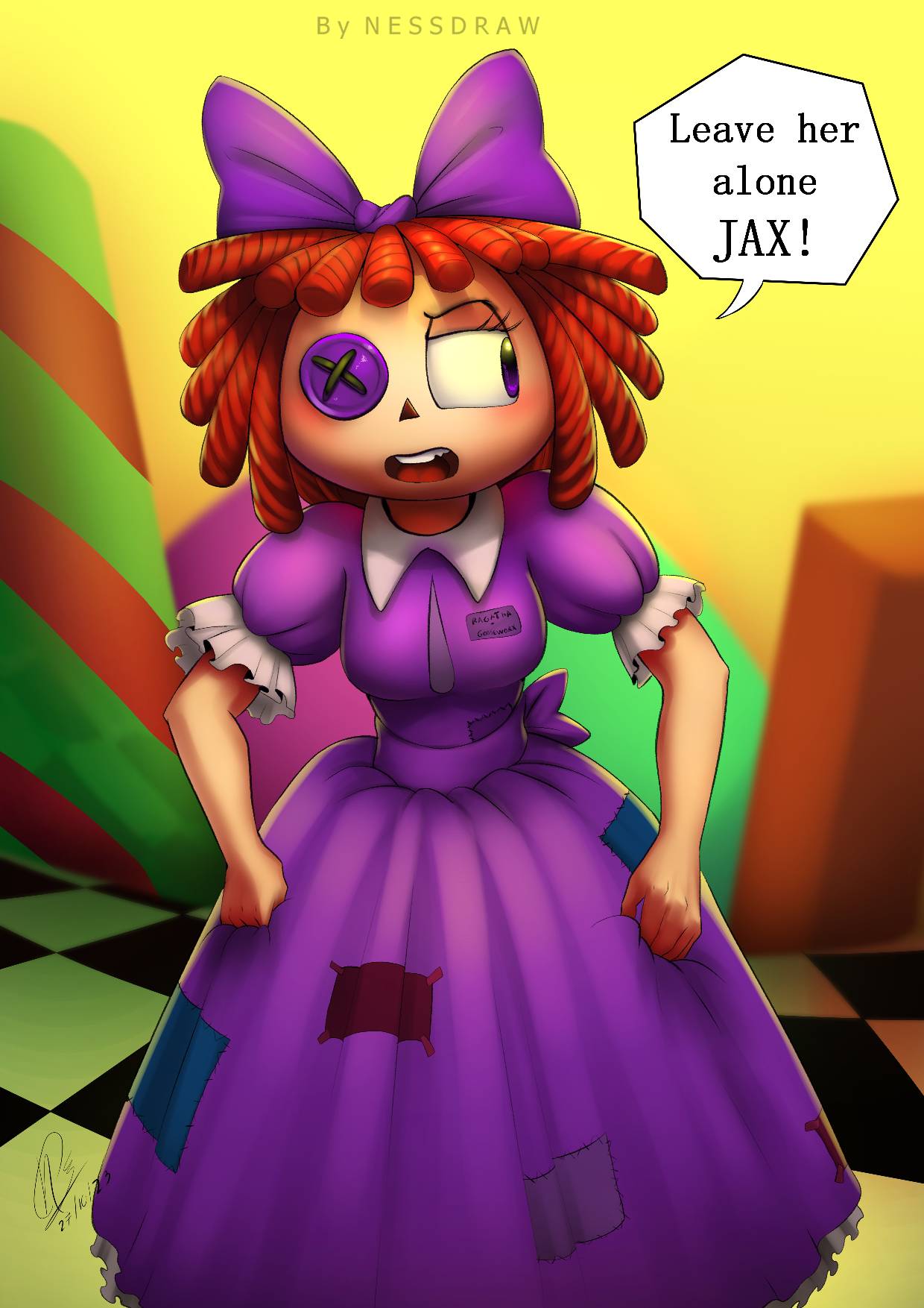 Ragatha fanart the amazing digital circus by Nessrpe on DeviantArt Ragatha fanart the amazing digital circus by Nessrpe on DeviantArt
