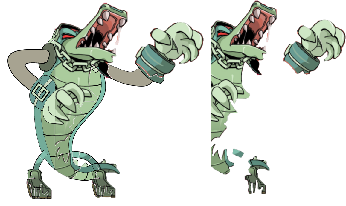 Zombot Vector The Crocodile Sonic Idw By Darkgame9l On Deviantart