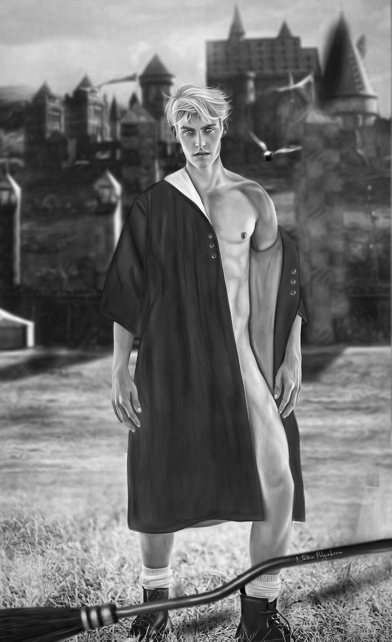 Ursprung Lotus Schließen Draco Malfoy Sexy Verletzt Lippen Stickerei