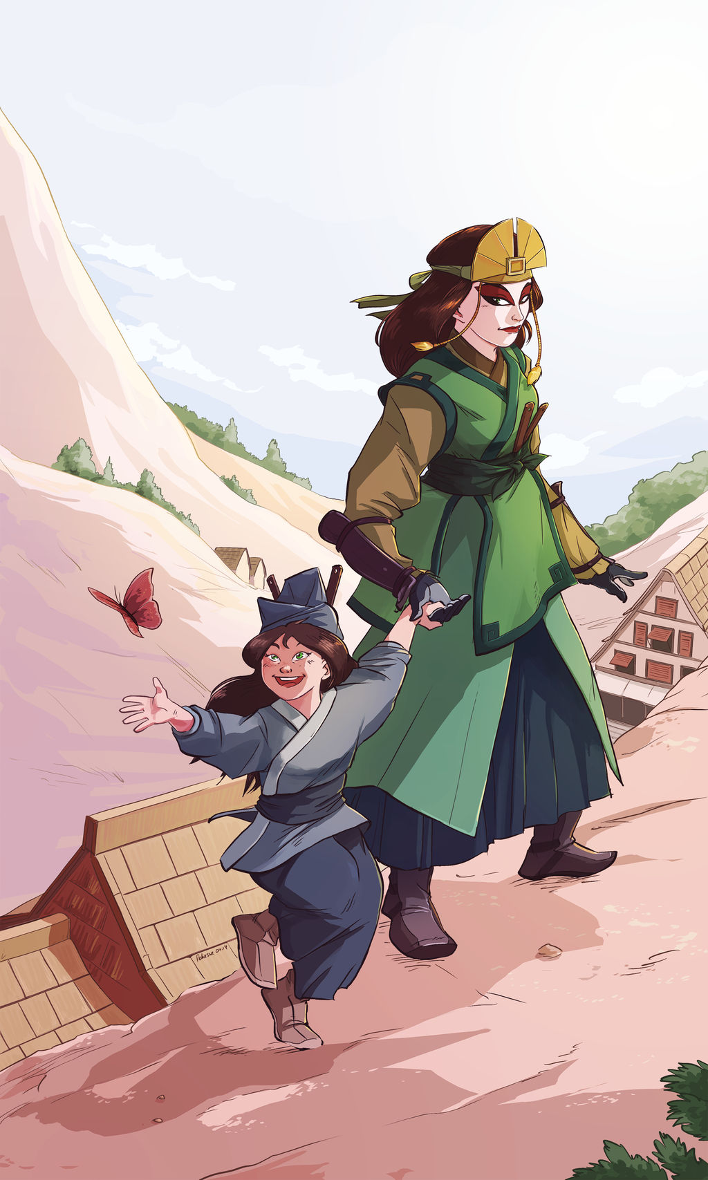 Commission Kyoshi And Daughter By Camillecee On Deviantart