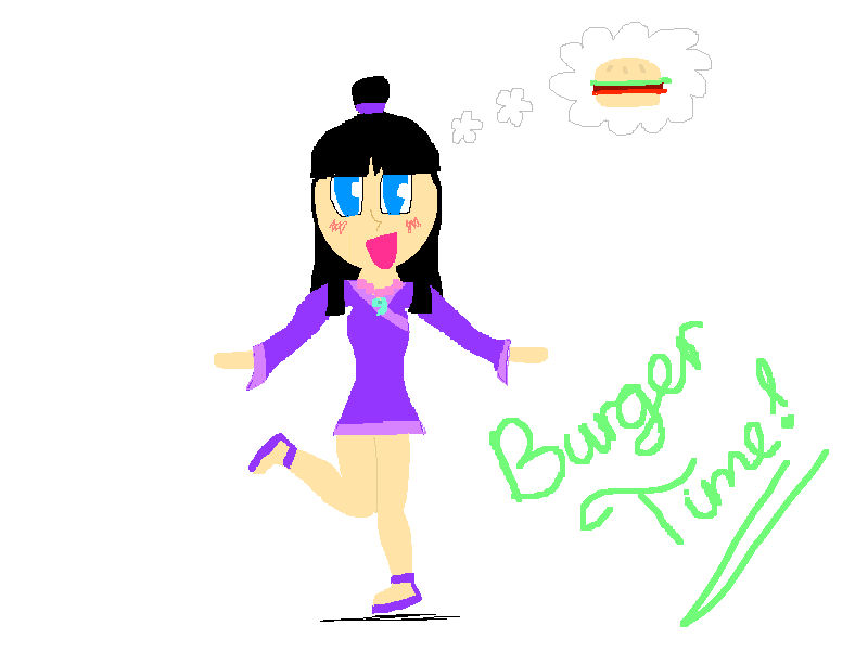 Maya Fey Burger Time By Becsti On Deviantart
