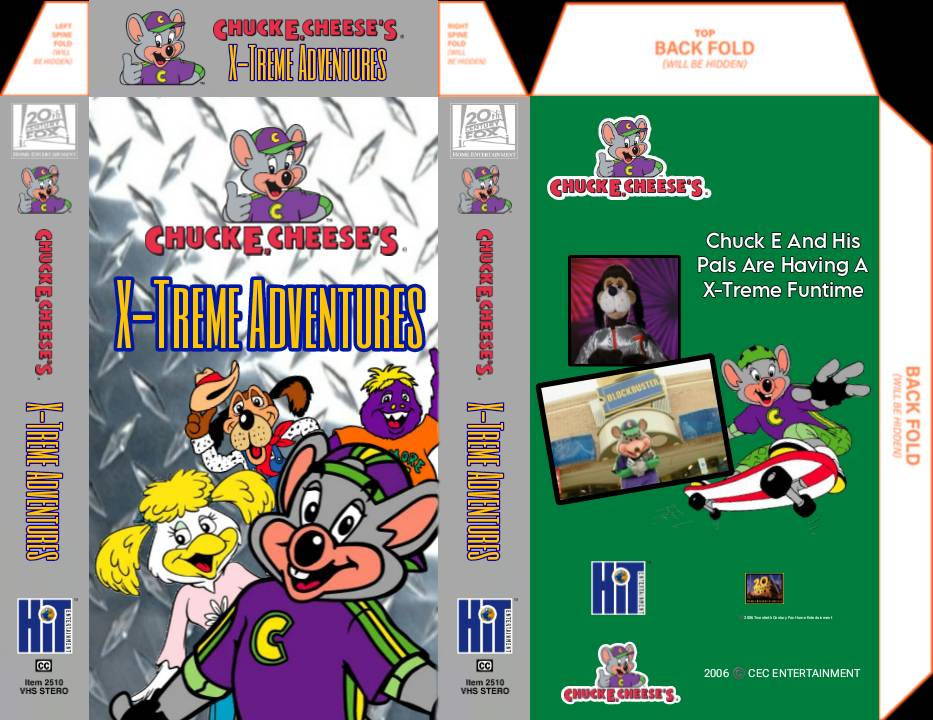 Chuck E Cheeses X Treme Adventures Rare Vhs Cover By Itschucke On