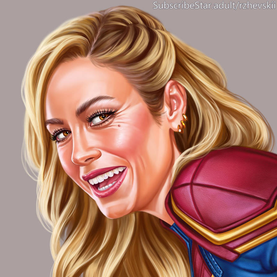 Captain Marvel Face By Rzhevskii On Deviantart