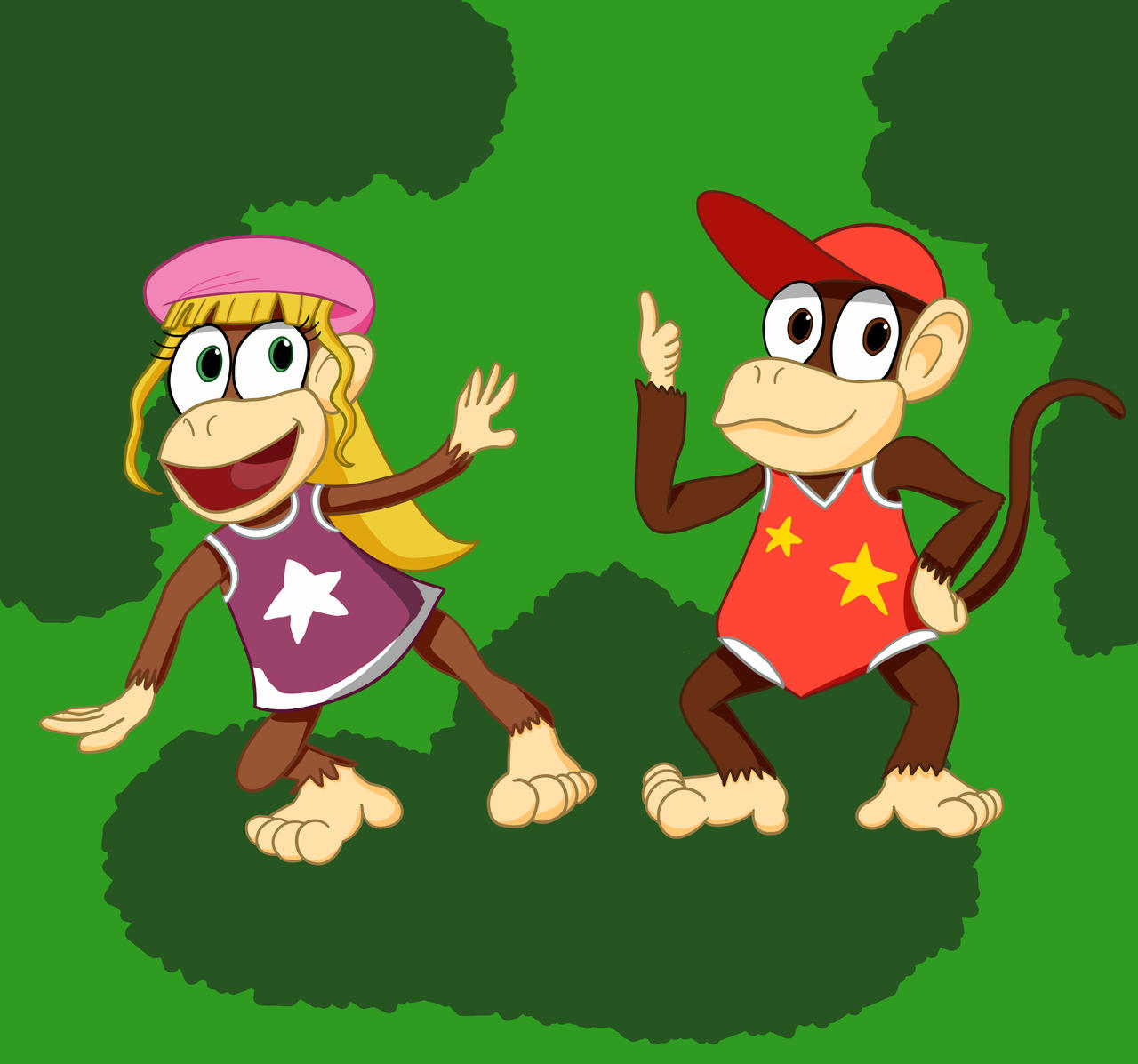 Movie Diddy And Dixie Kong By Behonkiss On Deviantart
