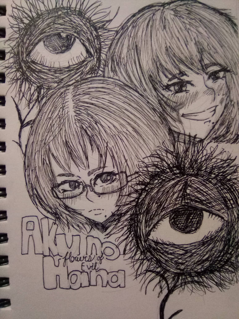 Sawa Nakamura Sketch Aku No Hana Fanart By Pinkiepieparker05