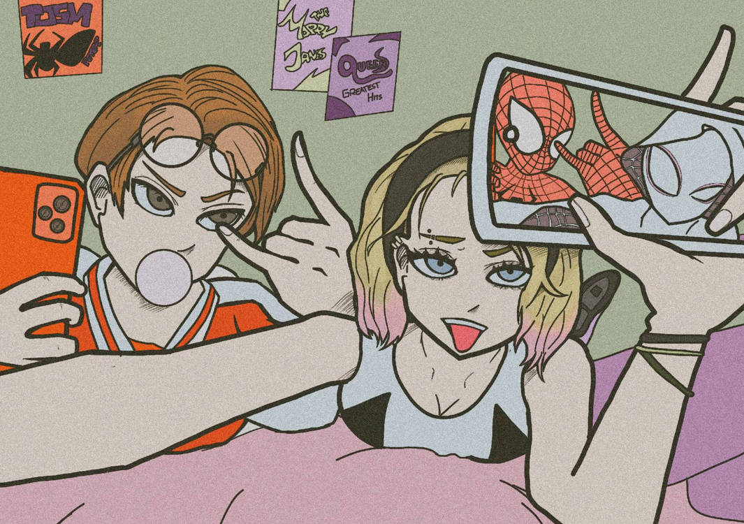 Peter Parker And Gwen Stacy By Kamiyakei On Deviantart