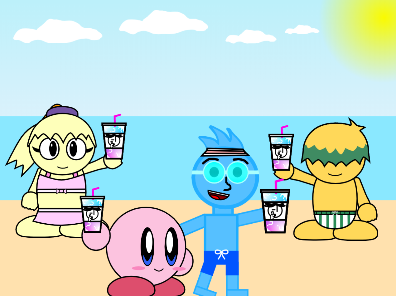Yay Kirby Tiff Tuff And I Won Secret Smoothie By Mikelam0102 On Deviantart