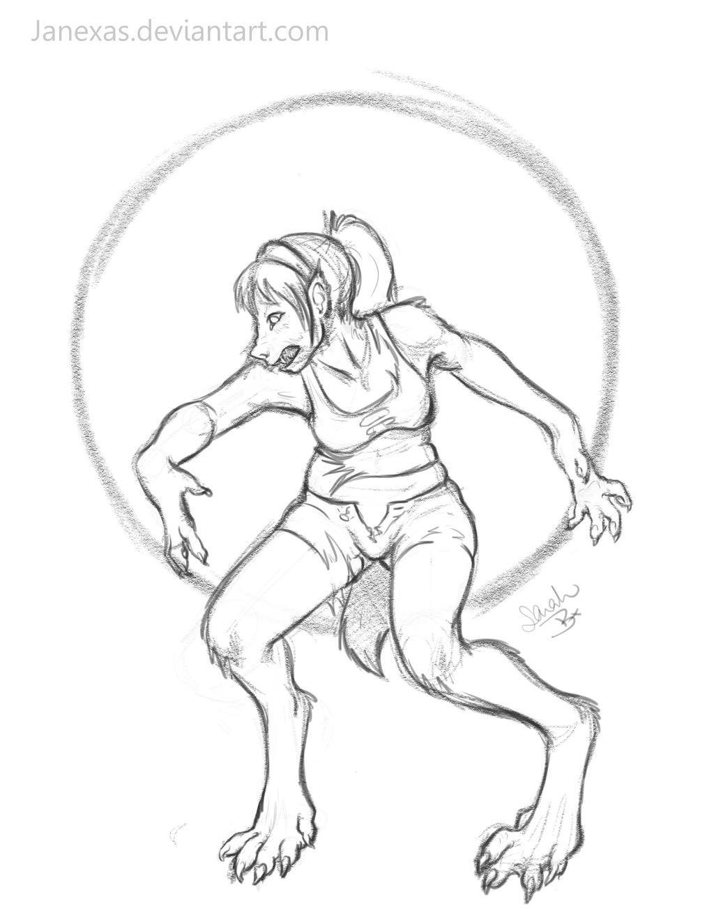 Janexas Stream Werewolf Commission 04 By Fullmoonmaster On Deviantart