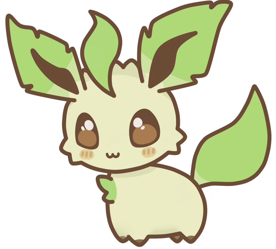 Chibi Leafeon Outline Png By Nekoteru24 On Deviantart