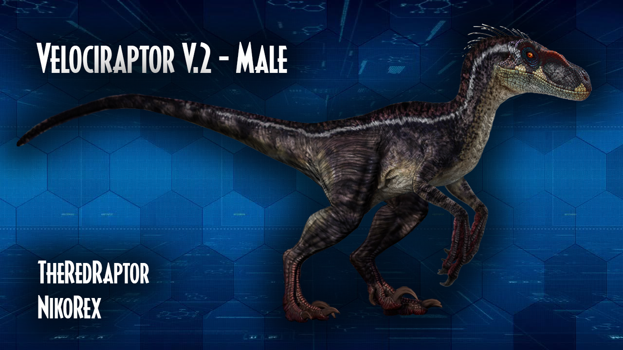 Male Velociraptor From Jurassic Park 3 Jurassic Park