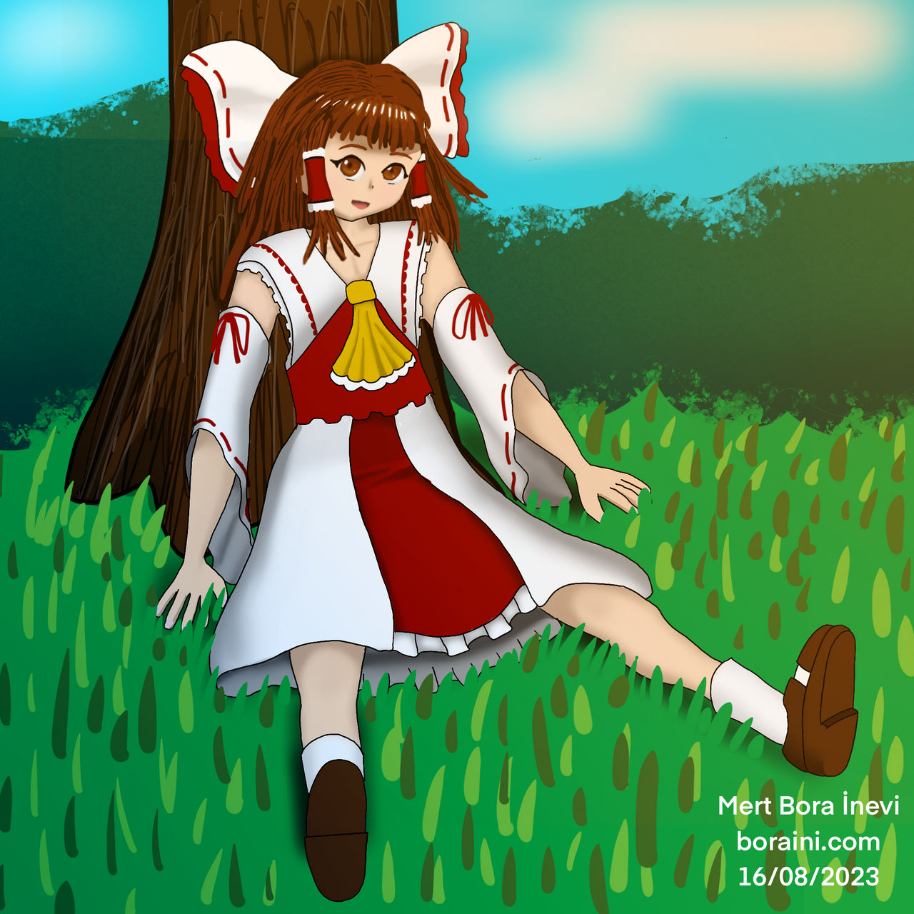 Reimu Hakurei - Touhou Project Fan Art by Boraini on DeviantArt Reimu Hakurei - Touhou Project Fan Art by Boraini on DeviantArt