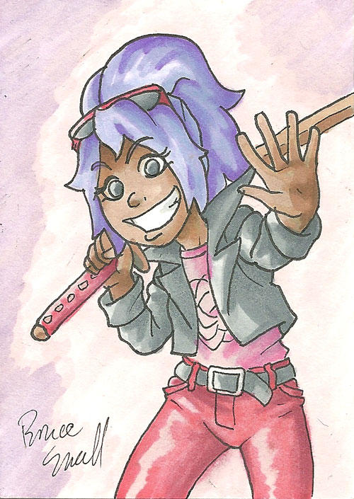 Alicia Sketch Card By Ibroussardart On Deviantart