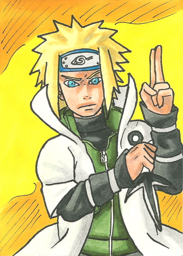 Minato Sketch Card By Ibroussardart On Deviantart