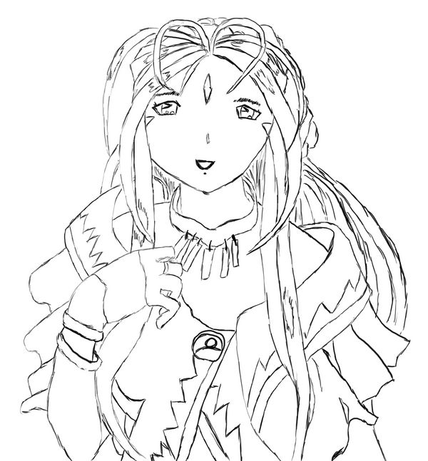 Belldandy sketch... by CfD-Zelt on DeviantArt