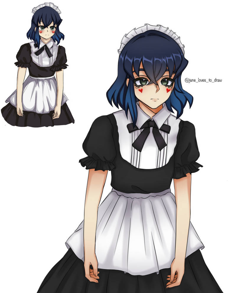 Inosuke As A Maid By Junelovestodraw1 On Deviantart