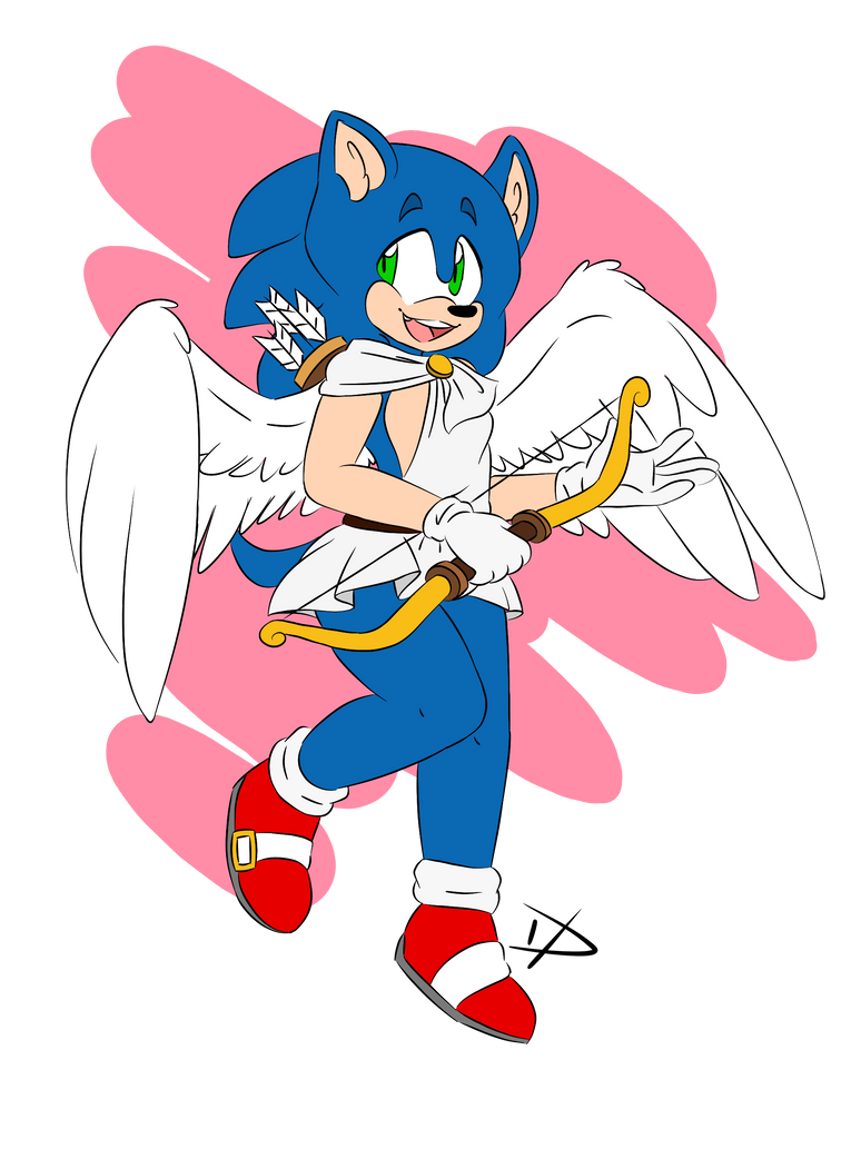 Cupid!Sonic by jellyBELLYfish on DeviantArt Cupid!Sonic by jellyBELLYfish on DeviantArt