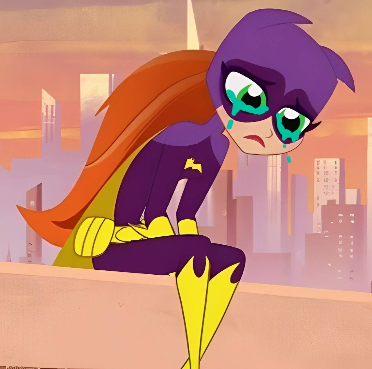 Dc Superhero Girls Batgirl Crying A Lose Herself By Mbrart On Deviantart