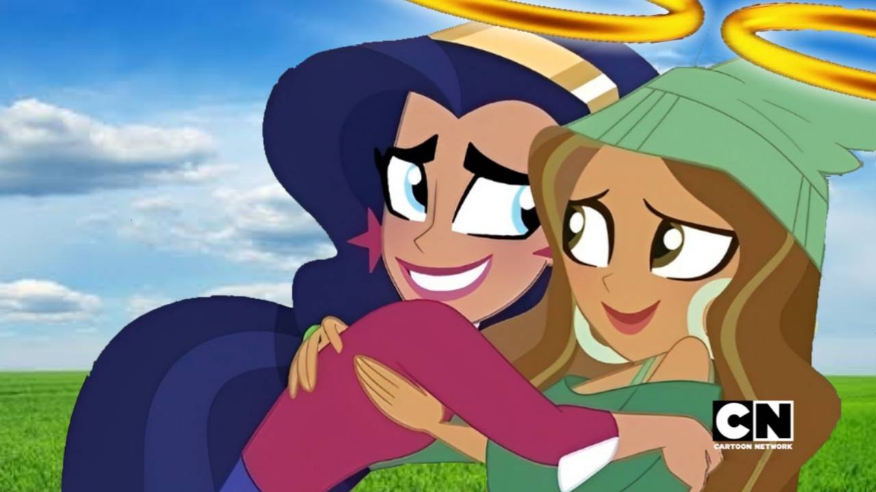 Dc Superhero Girls Diana And Jessica In Heaven By Mbrart On Deviantart