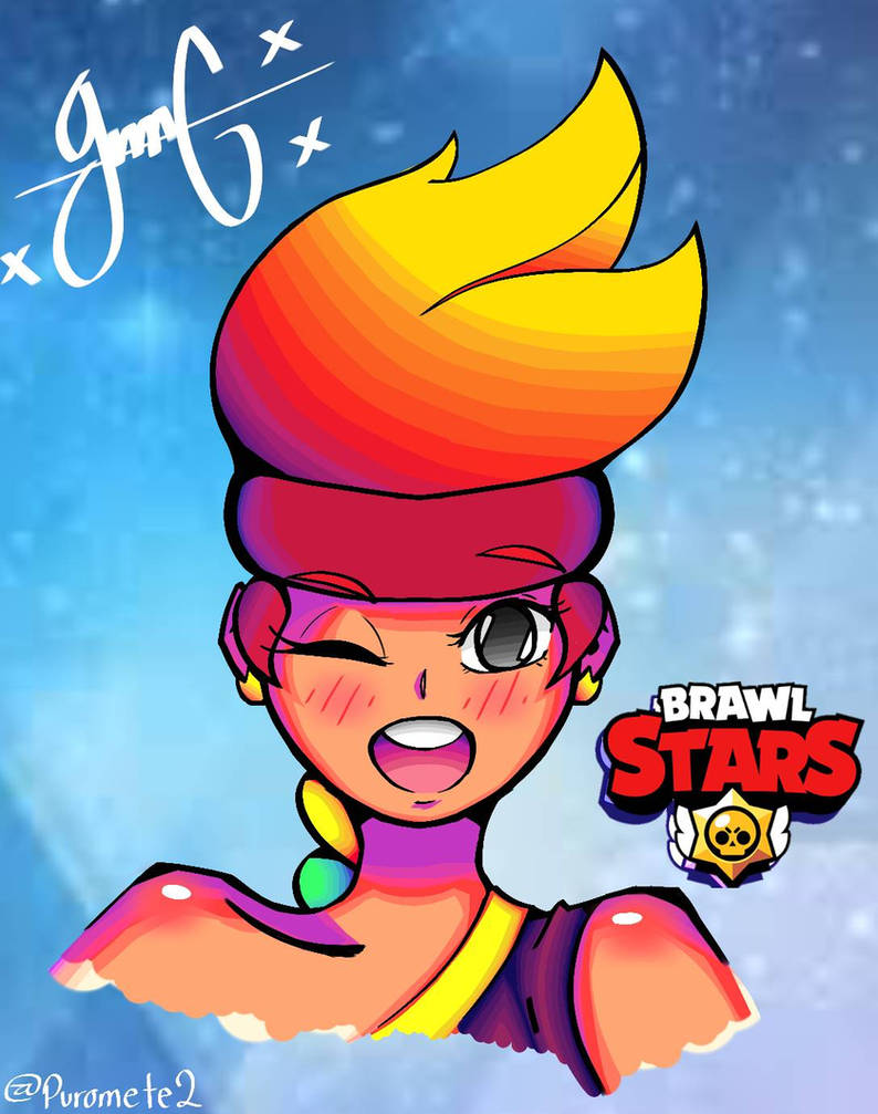 Amber Brawl Stars By Purometedraws On Deviantart