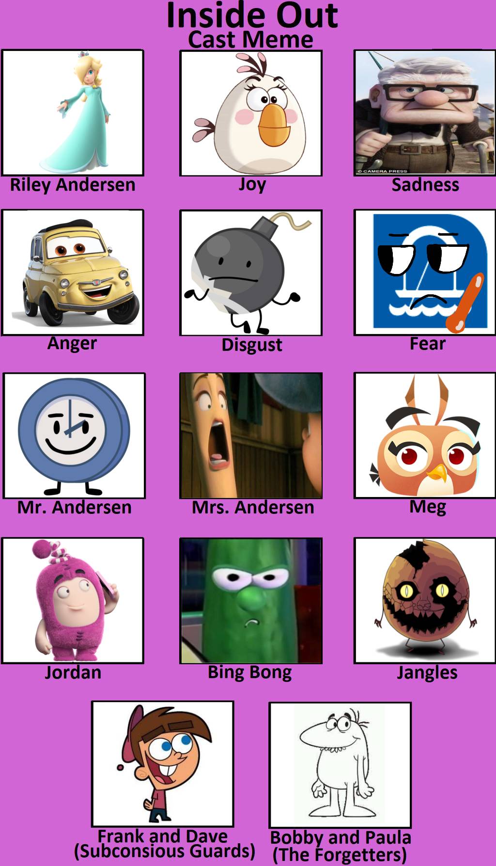 Inside Out Cast meme by 899d on DeviantArt Inside Out Cast meme by 899d on DeviantArt