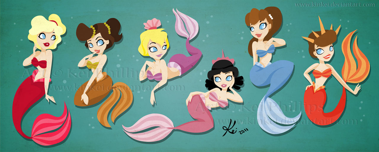 Ariels Sisters By Kinkei On Deviantart