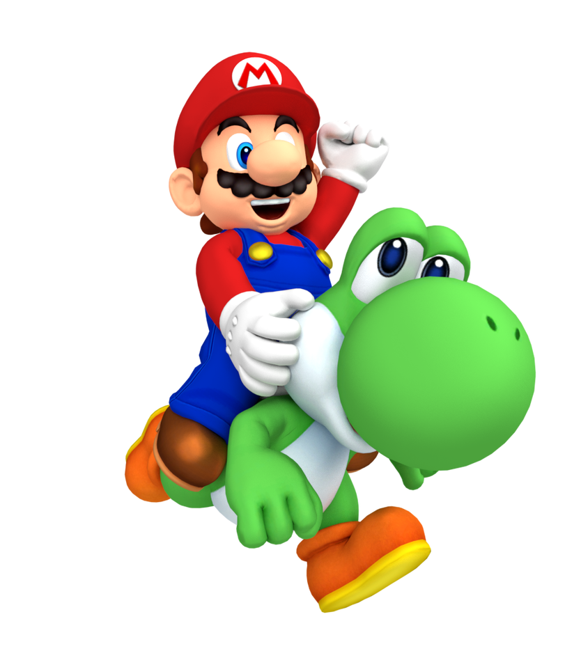 Mario Riding Yoshi By Nintega Dario On Deviantart