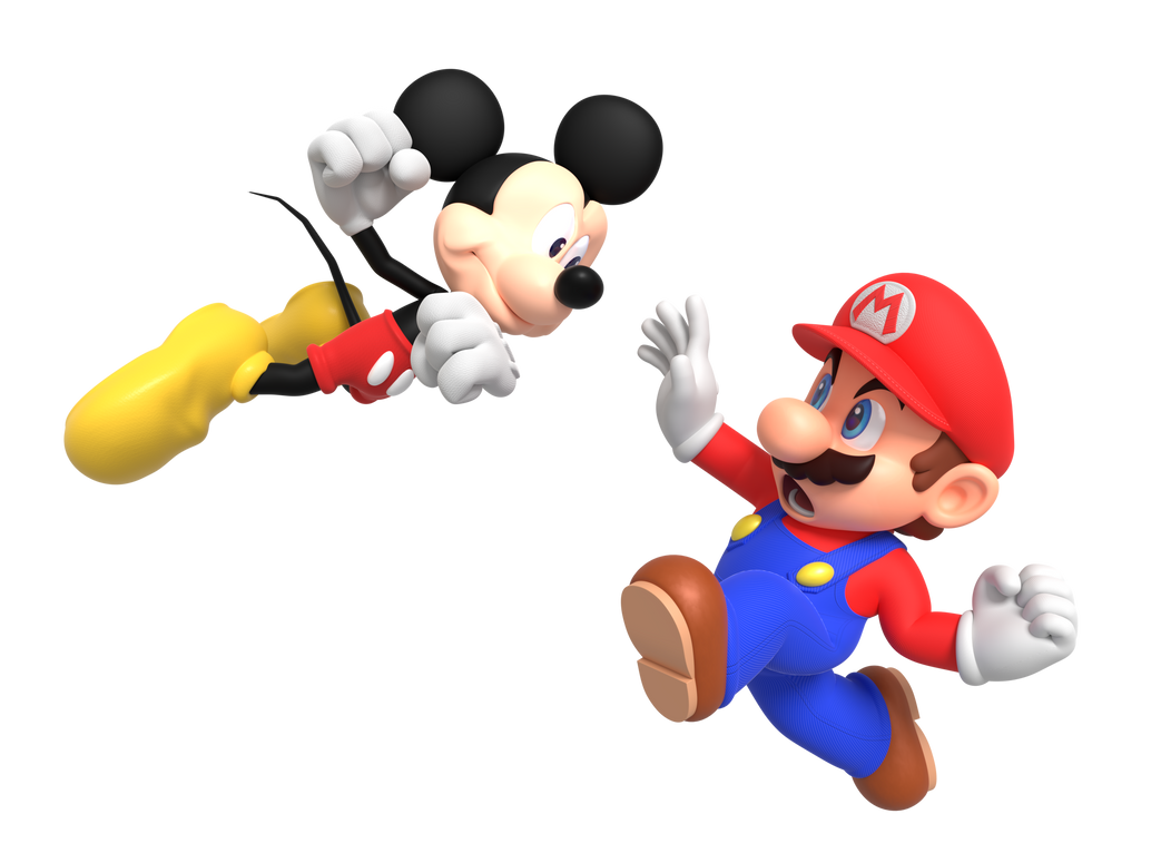 Mario Vs Mickey Mouse Render By Nintega Dario On Deviantart