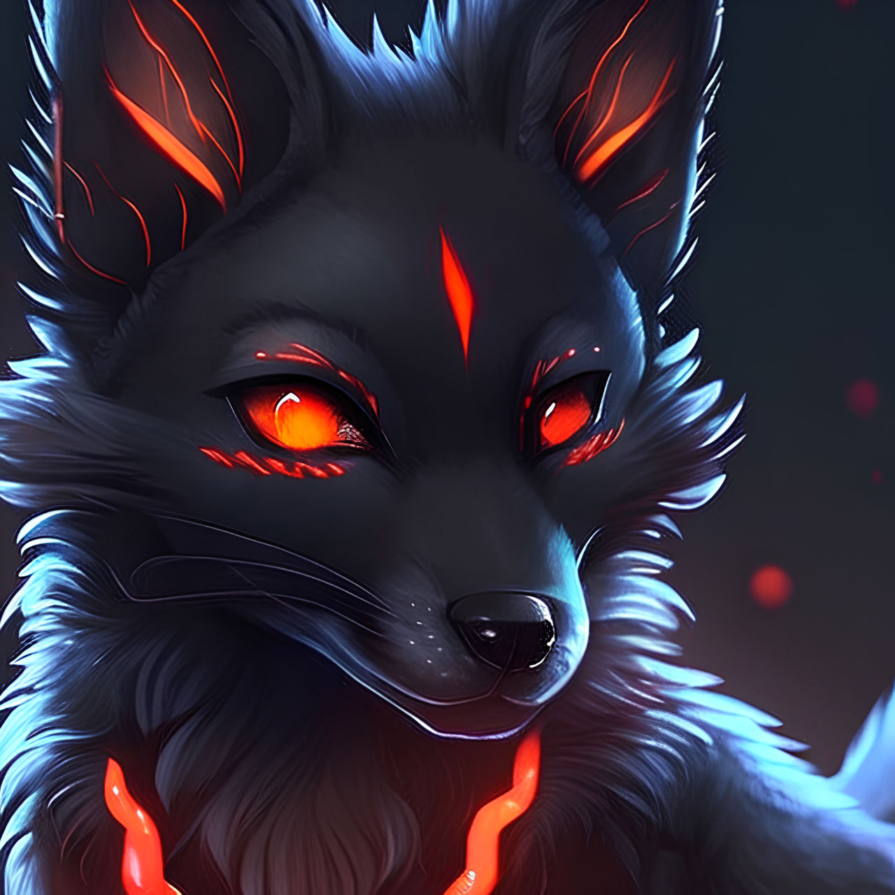 Black Fox Demon By Punkerlazar On Deviantart