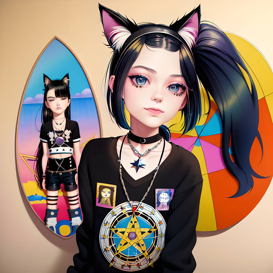 Little Cute Girl Cat Ears By Punkerlazar On Deviantart