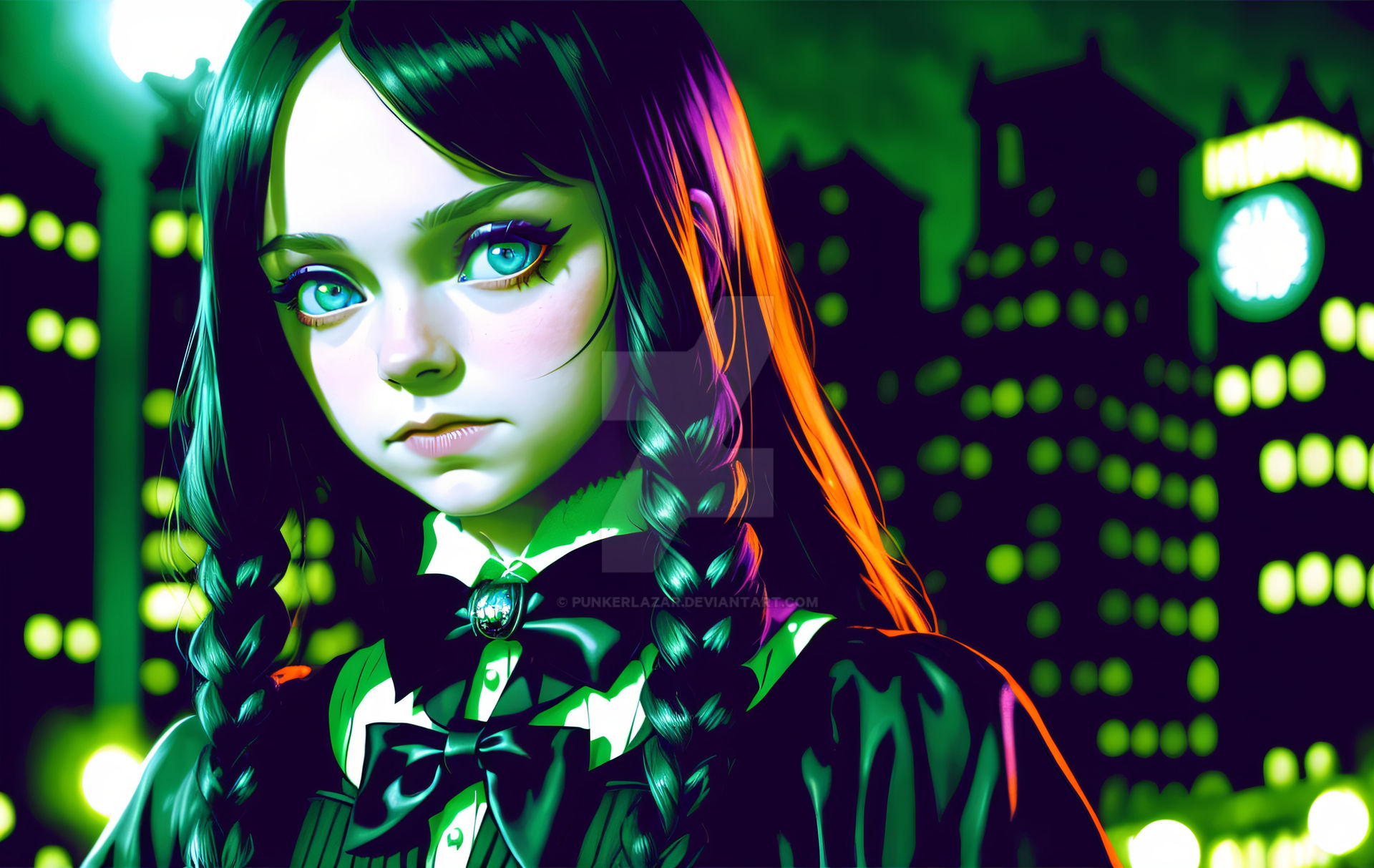 Enid Sinclair As Wednesday Adams 1 By Punkerlazar On Deviantart