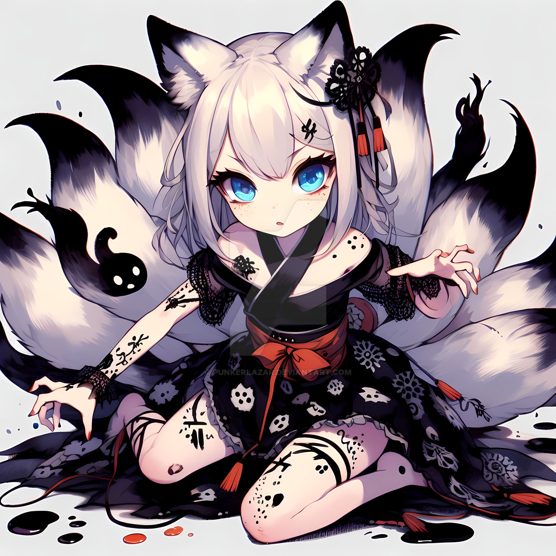 Little Kitsune Girl 12 By Punkerlazar On Deviantart