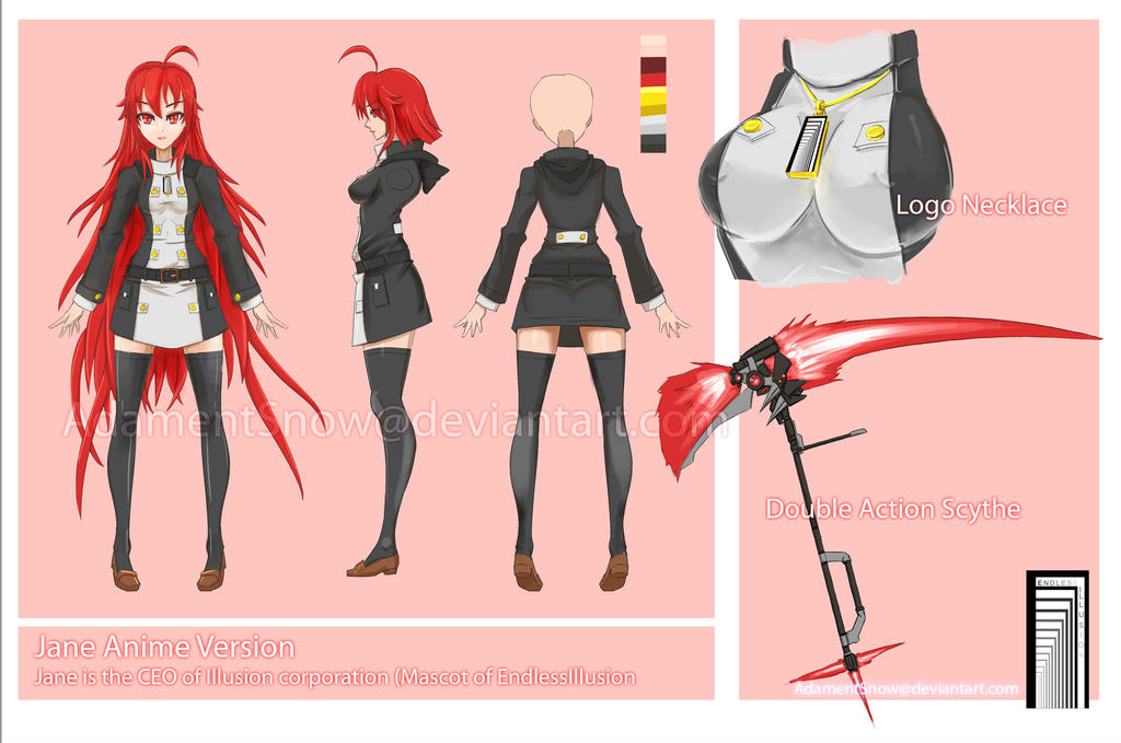 Character Sheet Commission Anime Jane By Adamentsnow On Deviantart