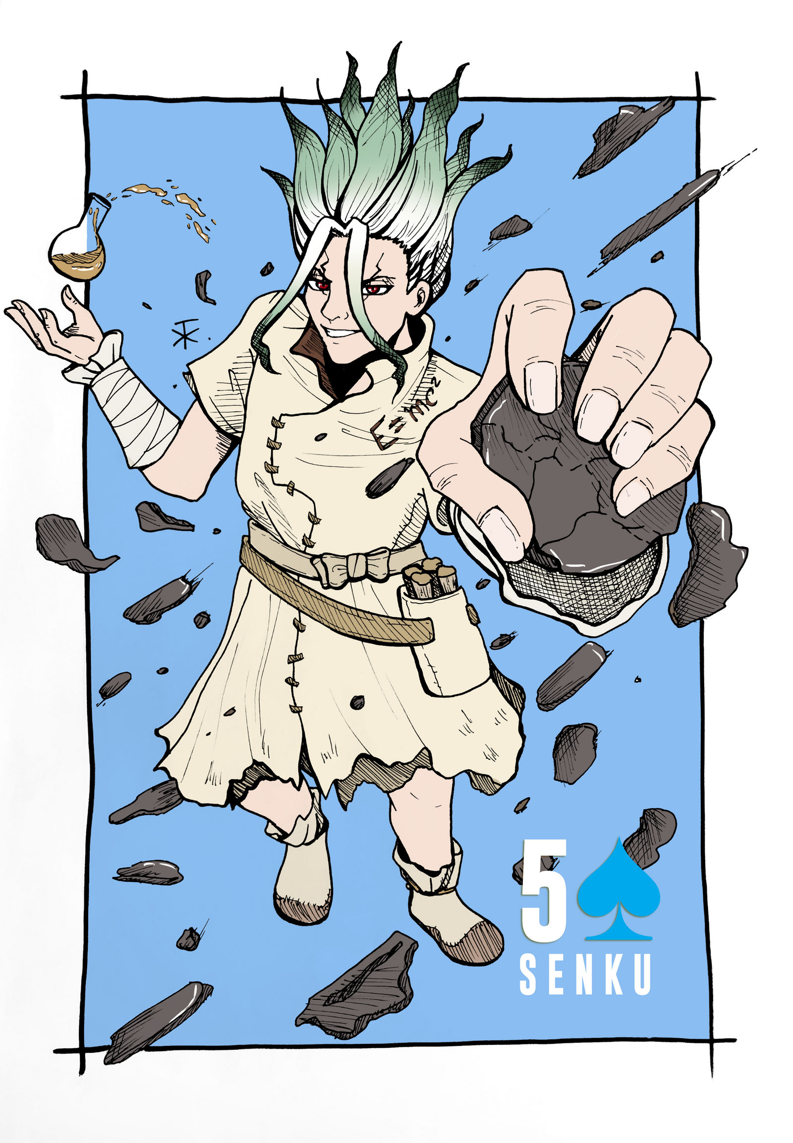Senku By Thekikkakibaz On Deviantart