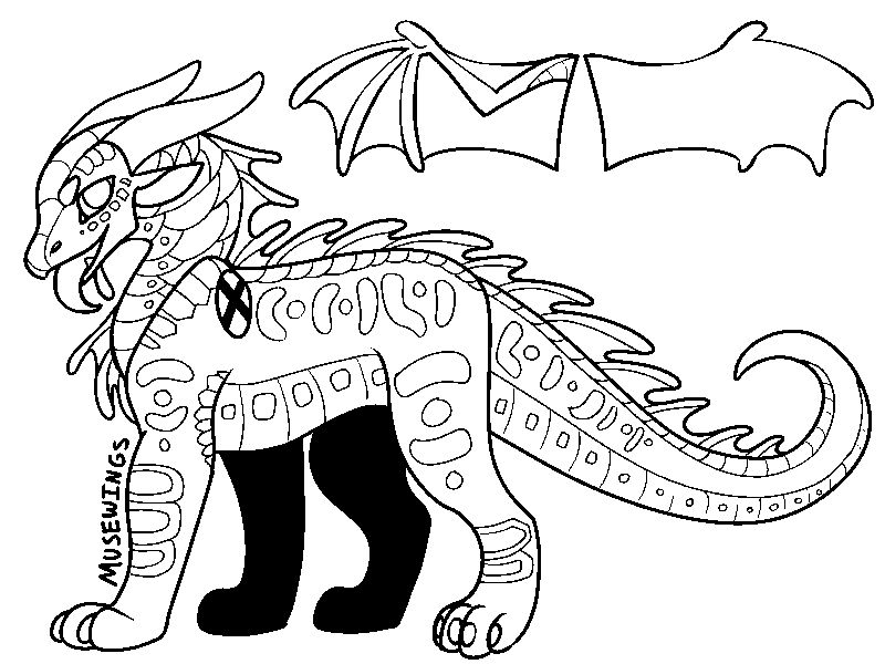 Wings Of Fire Seawing Base By Musewings On Deviantart