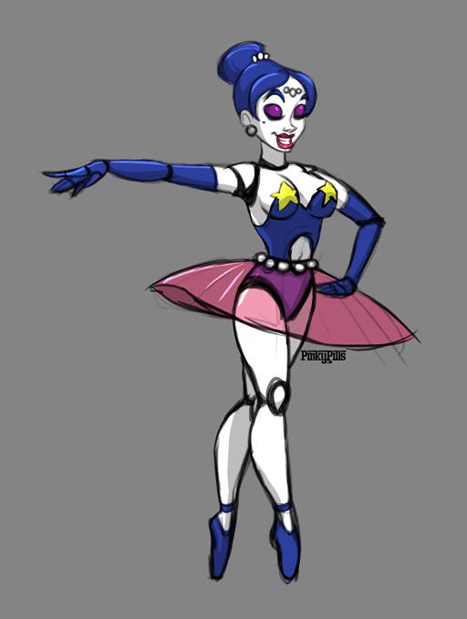 Rockstar Ballora Sketch By Pinkypills On Deviantart