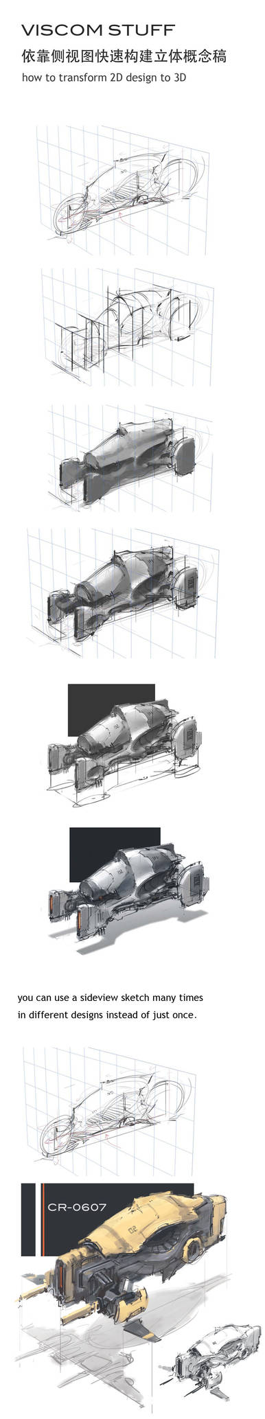 tutorial: how to transform 2D sketch to 3D by ProgV on DeviantArt tutorial: how to transform 2D sketch to 3D by ProgV on DeviantArt